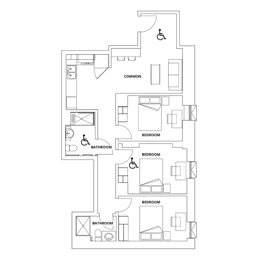 CampusOne Student Residence Floorplans