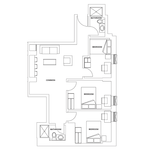 CampusOne Student Residence Floorplans