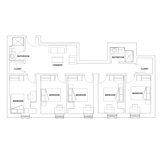 CampusOne Student Residence Floorplans